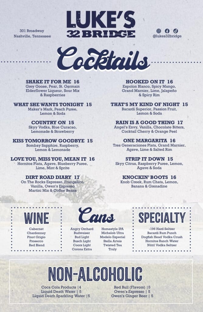 SIGNATURE RESTAURANT - LUKE'S 32 BRIDGE Food + Drink