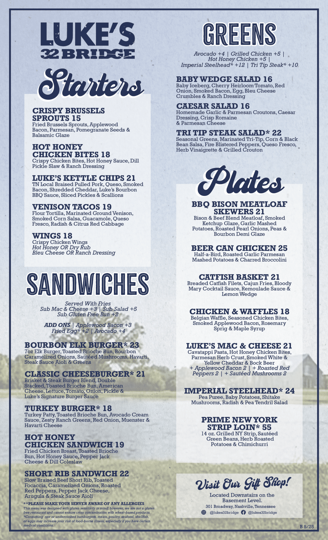 SIGNATURE RESTAURANT - LUKE'S 32 BRIDGE Food + Drink